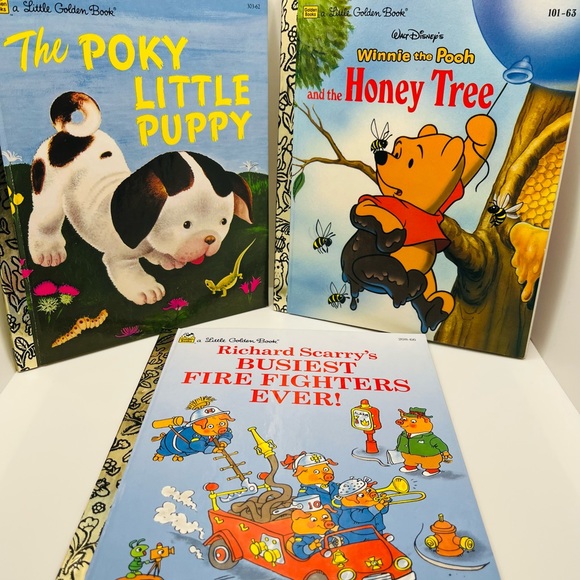 Golden Books | Other | 3 Golden Books The Poky Little Puppy Winnie The ...